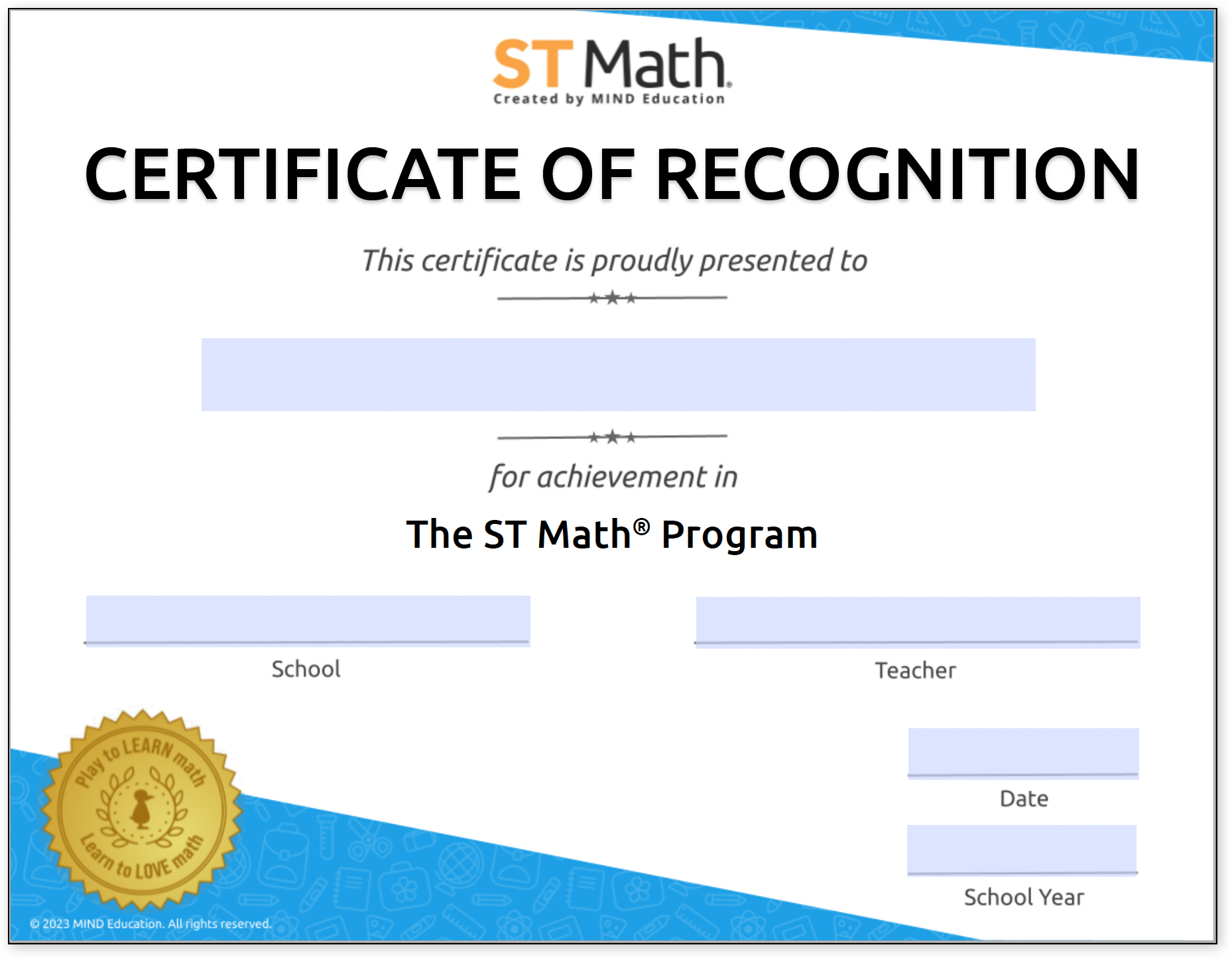 Certificates – ST Math Help