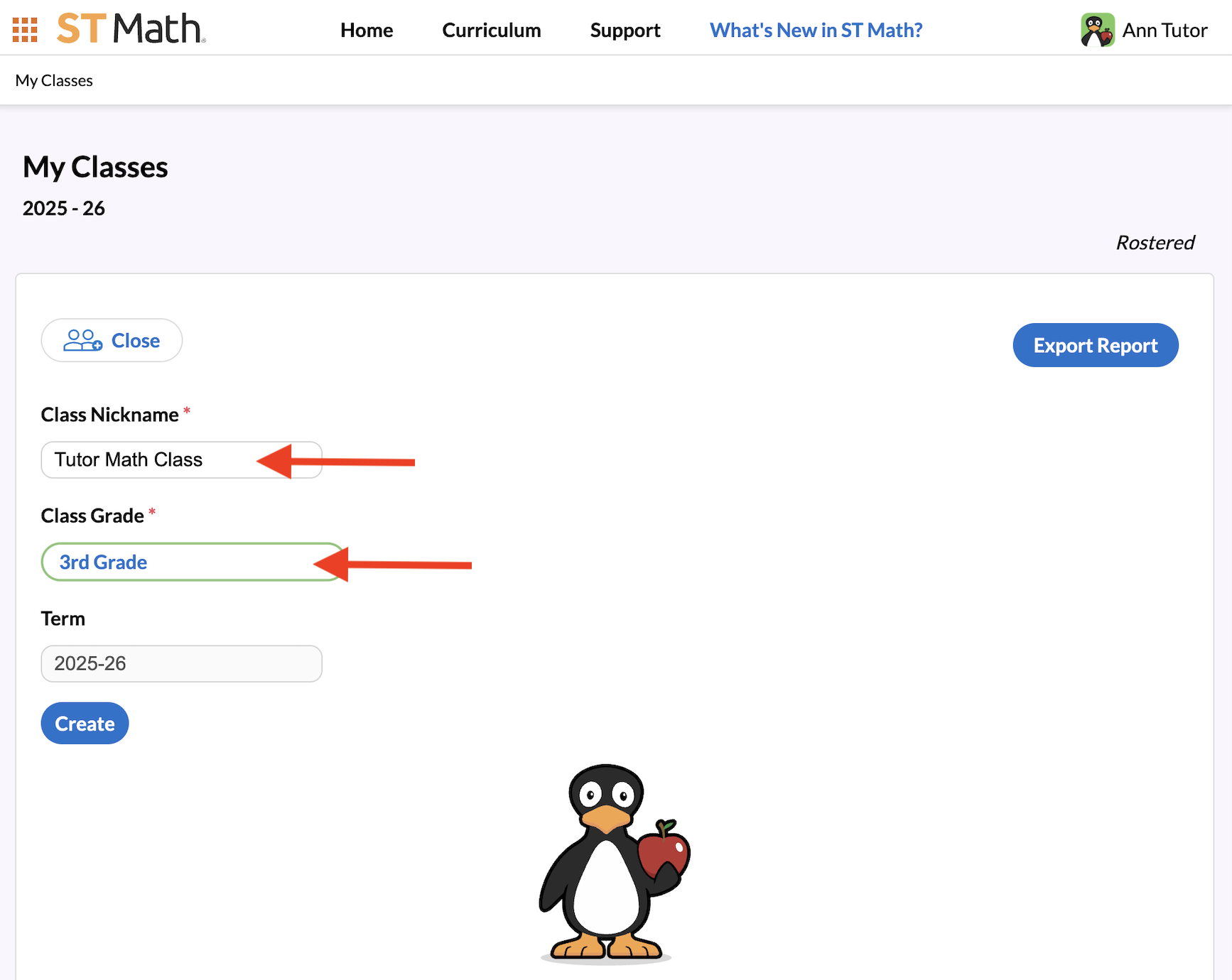 How do I create a class and add students in CSR? – ST Math Help
