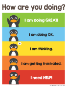 "How are you doing?" Cards – ST Math Help