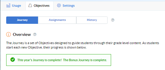 Knowing when a student has completed their Journey – ST Math Help